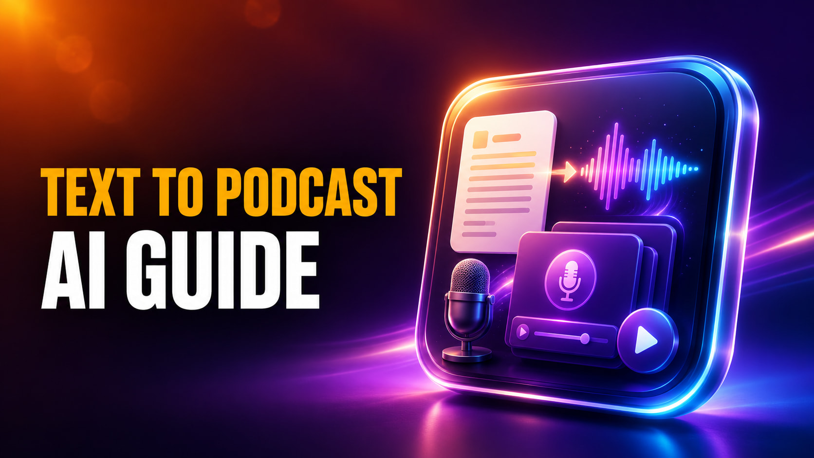Text to Podcast AI: Turn Notes & PDFs Into Audio (2026)